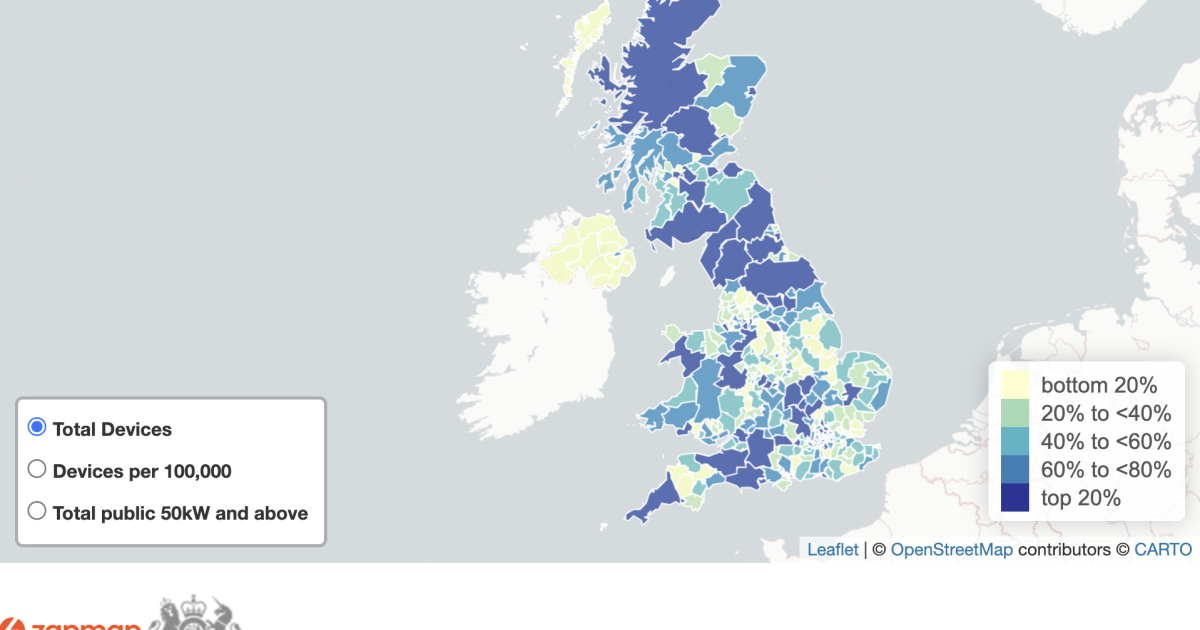 DfT awards Zapmap contract to deliver Electric Vehicle Chargepoint Open ...