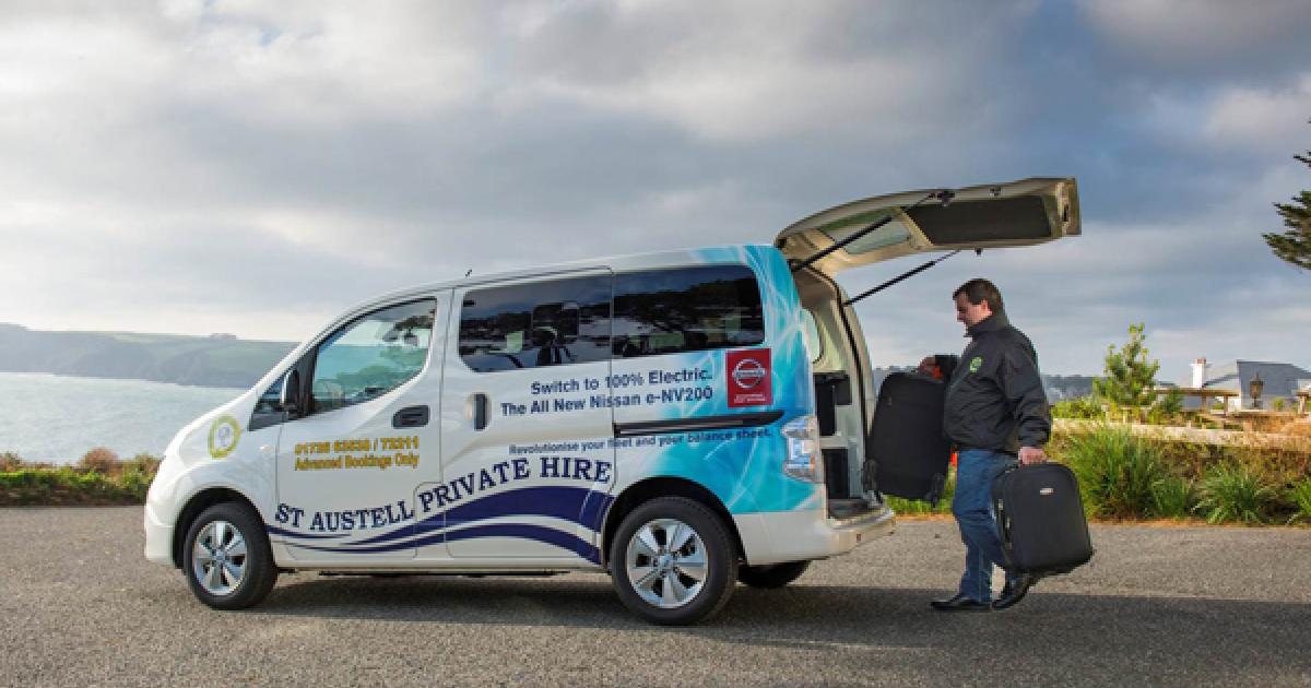 Cornwall taxi company adds electric e-NV200 Combi van to fleet - Zapmap